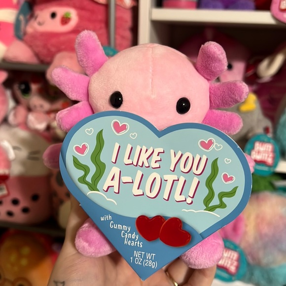 Frankford | Toys | Valentines Axolotl Plush With Gummy Candy Hearts ...